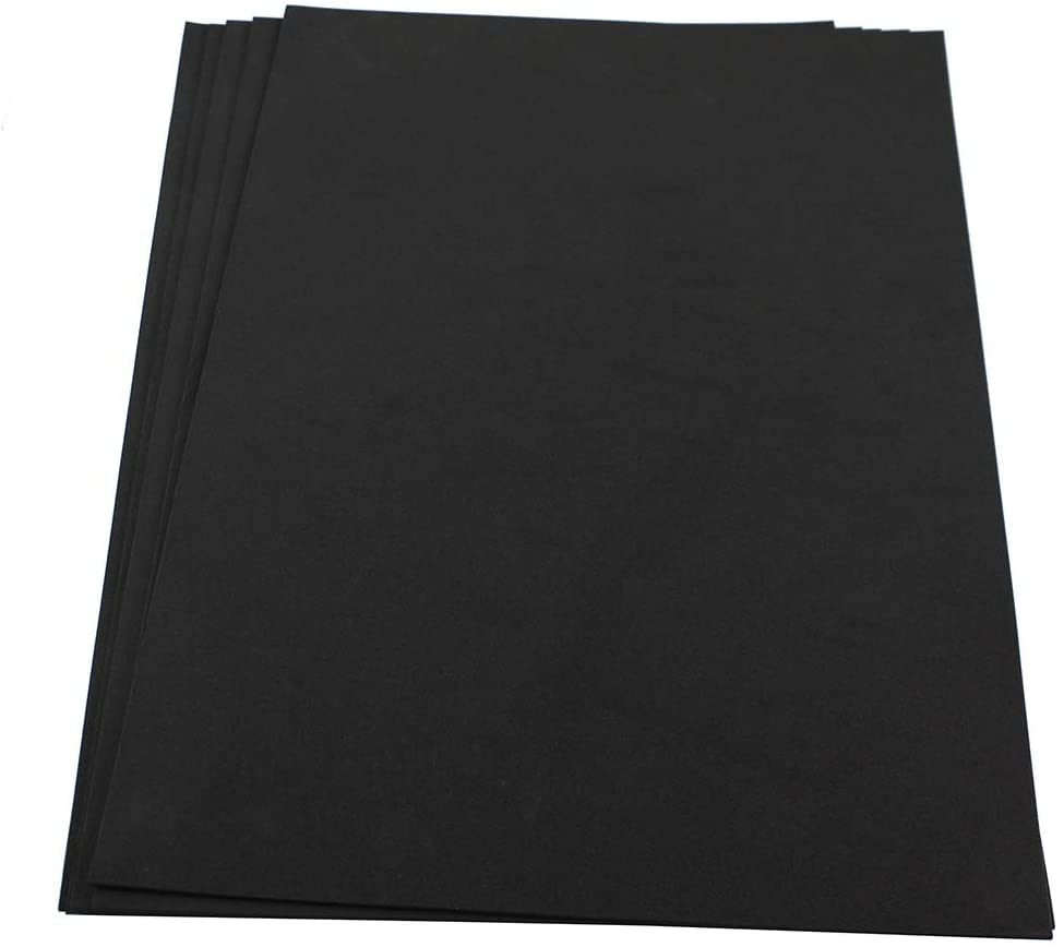 Craft Foam Sheets-12 x 18 Inches - Black - 5 Sheets-3 MM Thick ...