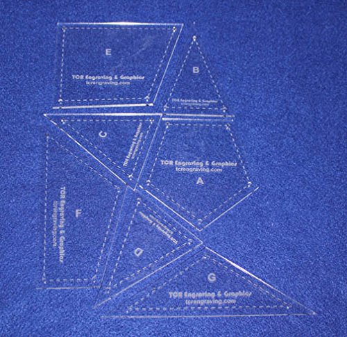 7 Piece Veterans Quilt Laser Cut Templates - 1/8 Inch Acrylic-clear ...
