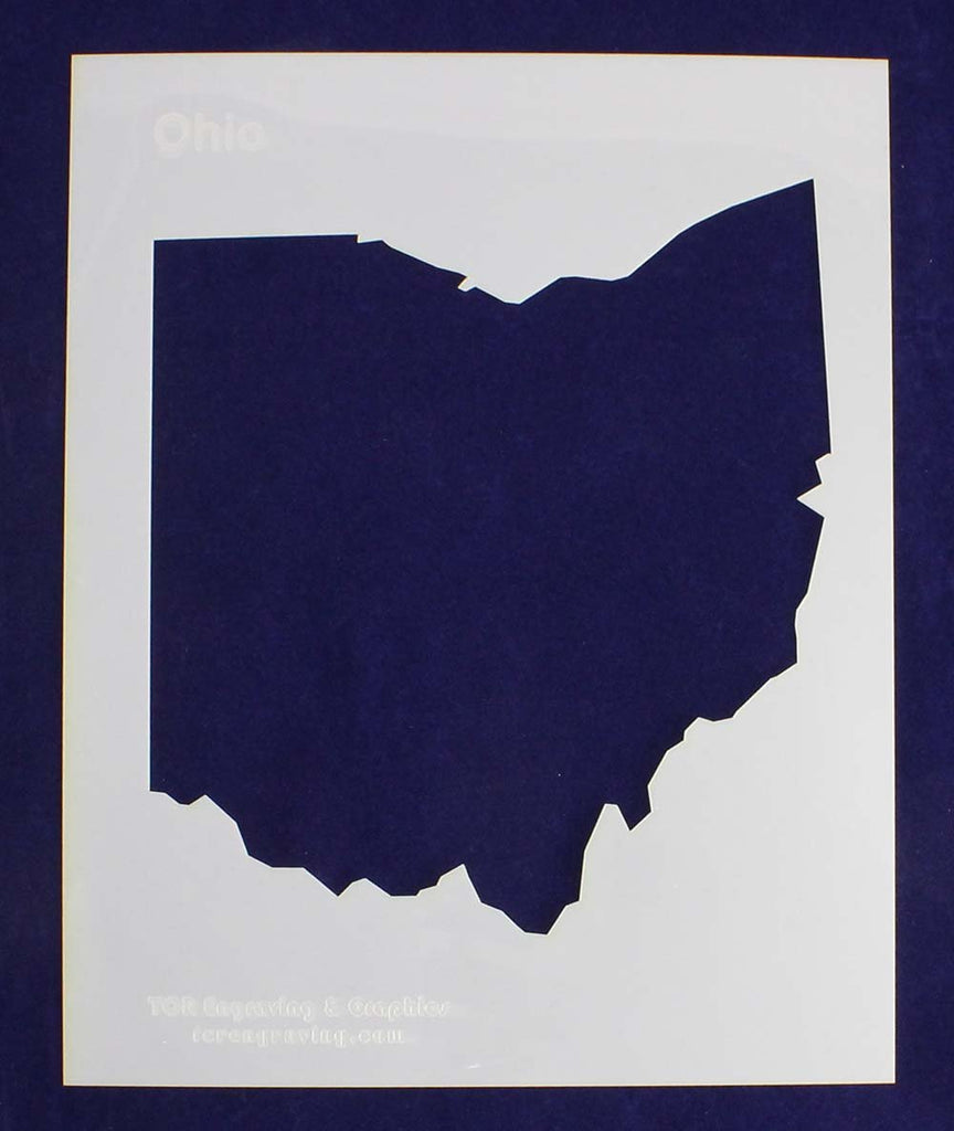 State of Ohio Stencil 14 Mil Mylar - Painting /Crafts/ Templates ...