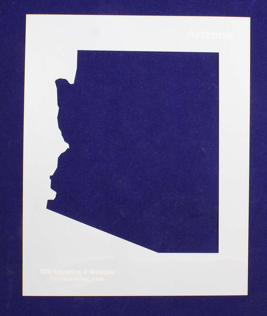 State of Arizona Stencil 14 Mil 8" X 10" Painting /Crafts/ Templates ...