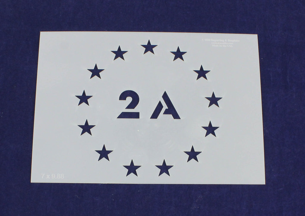 2nd Amendment Stencil 9.88 G-Spec – Quilting Templates and More!