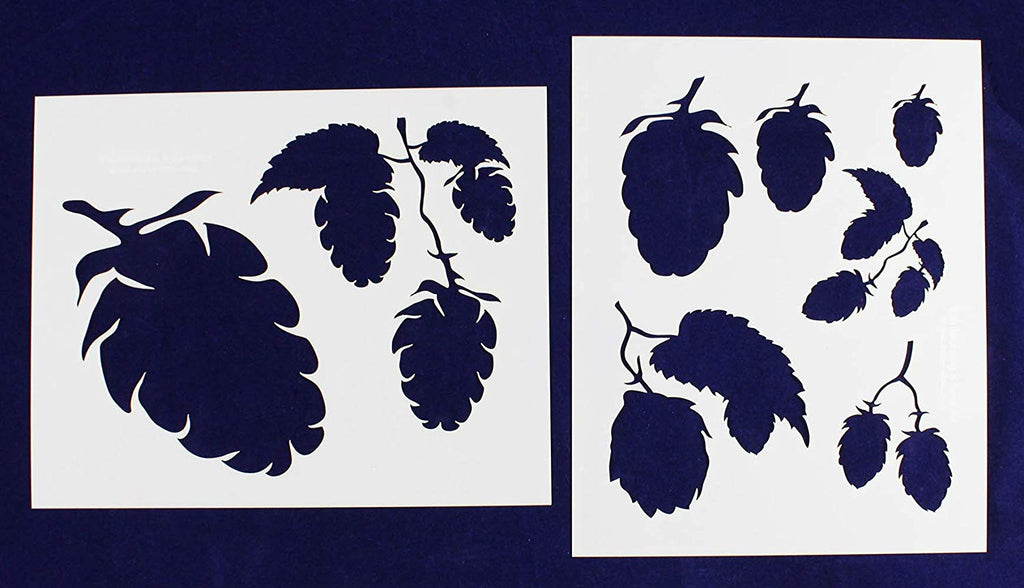 Hops-2 Piece Stencil Set 14 Mil 8" X 10" Painting /Crafts/ Templates ...