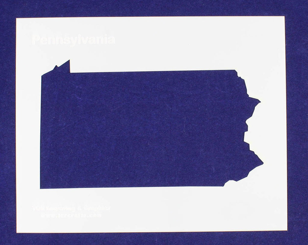 State of Pennsylvania Stencil 14 Mil 8" X 10" Painting /Crafts/ Templa ...