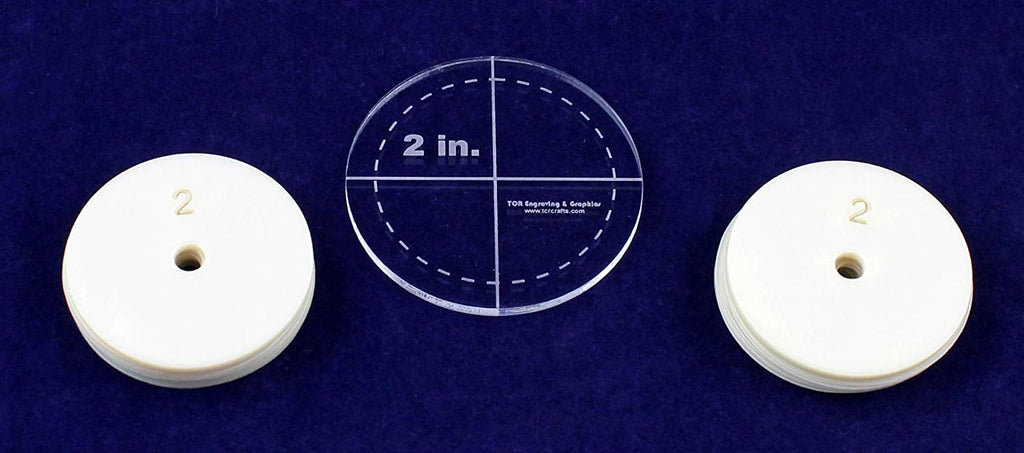 2" Circle 51 Piece Mylar Set - Quilting/Sewing Templates – Quilting ...