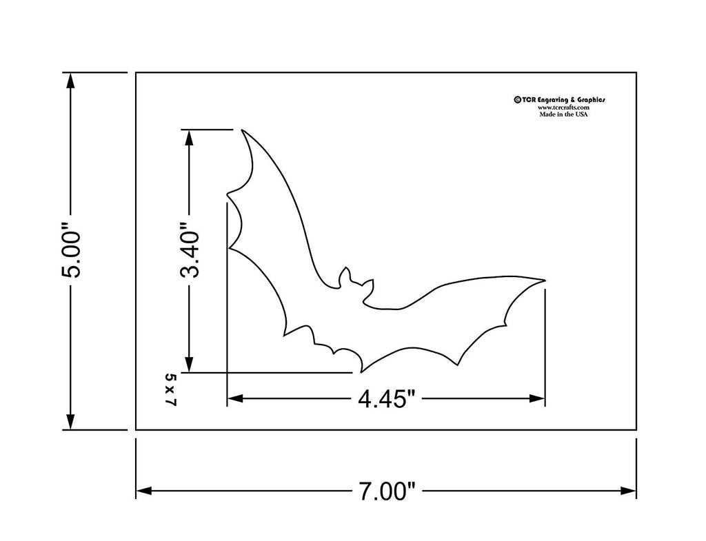Parent Stencil Halloween Bat – Quilting Templates and More!