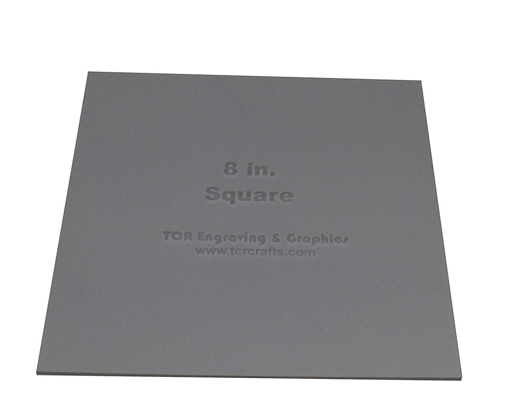 Square Template 8"- Actual Size -No Seam - Clear 1/8" – Quilting ...