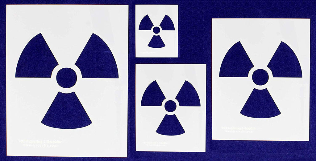 Radiation 4 Piece Stencil Set 14 Mil - Painting/Crafts/Templates ...